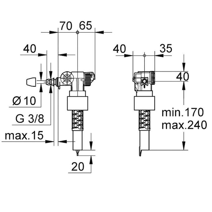 Grohe Side Inlet Valve -Kingsway Plumbing